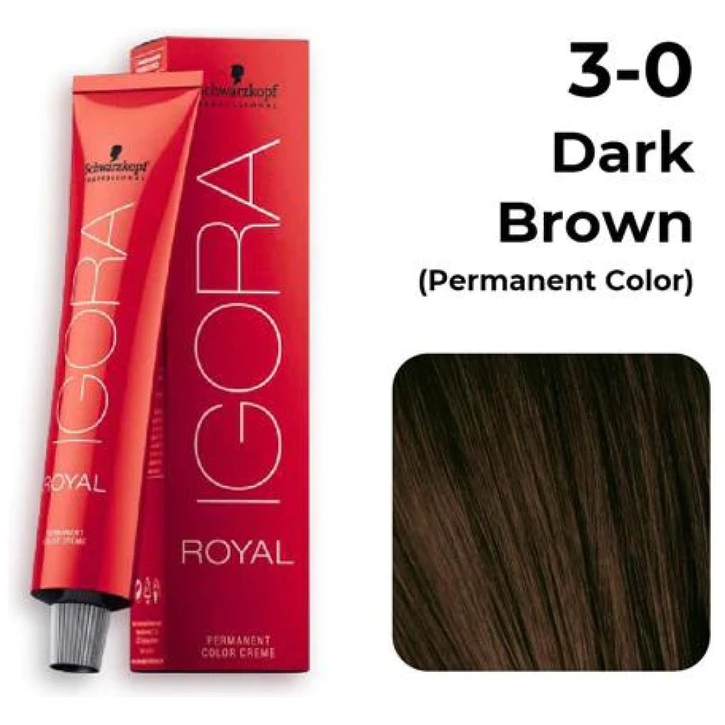 Schwarzkopf Igora Hair Color 60ml 3-0 + Developer 20 Vol