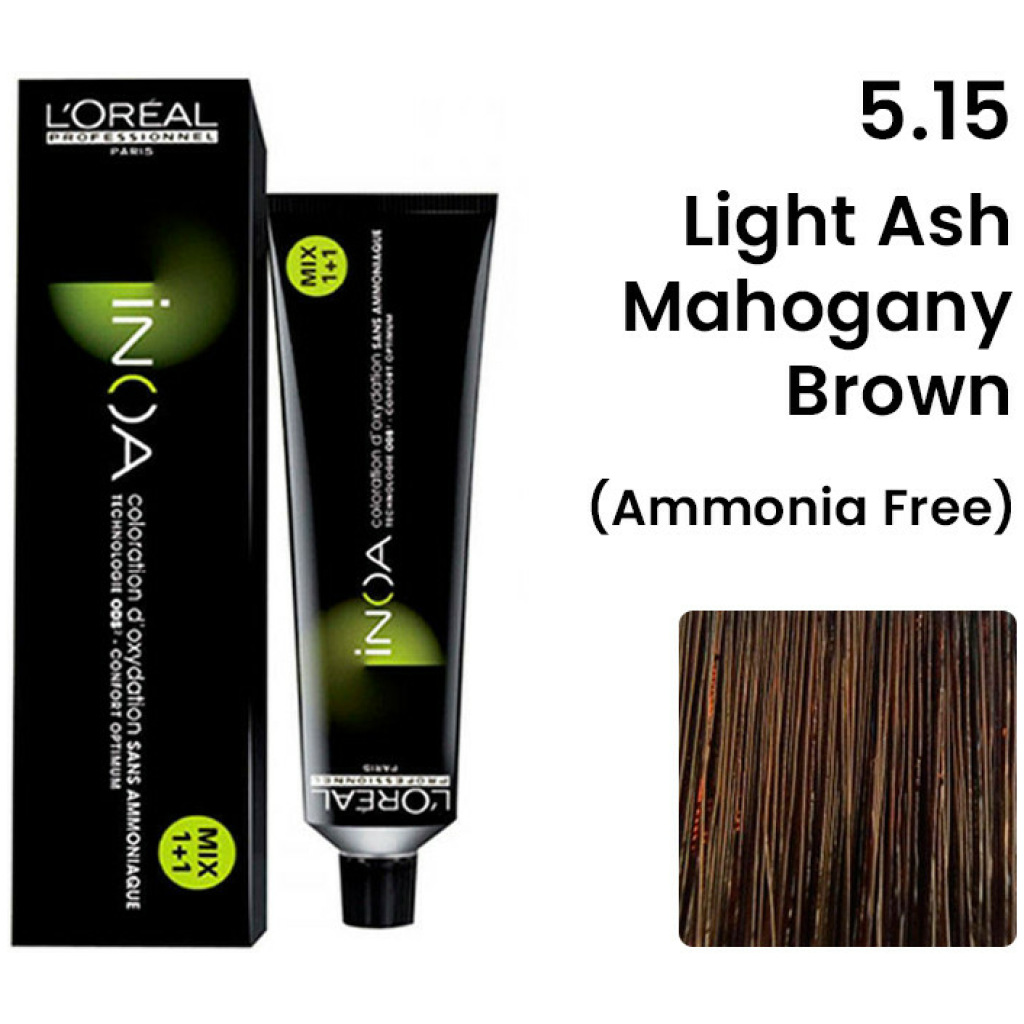 L’Oreal Inoa Hair Color 60G 5.15 +Developer 1000ml