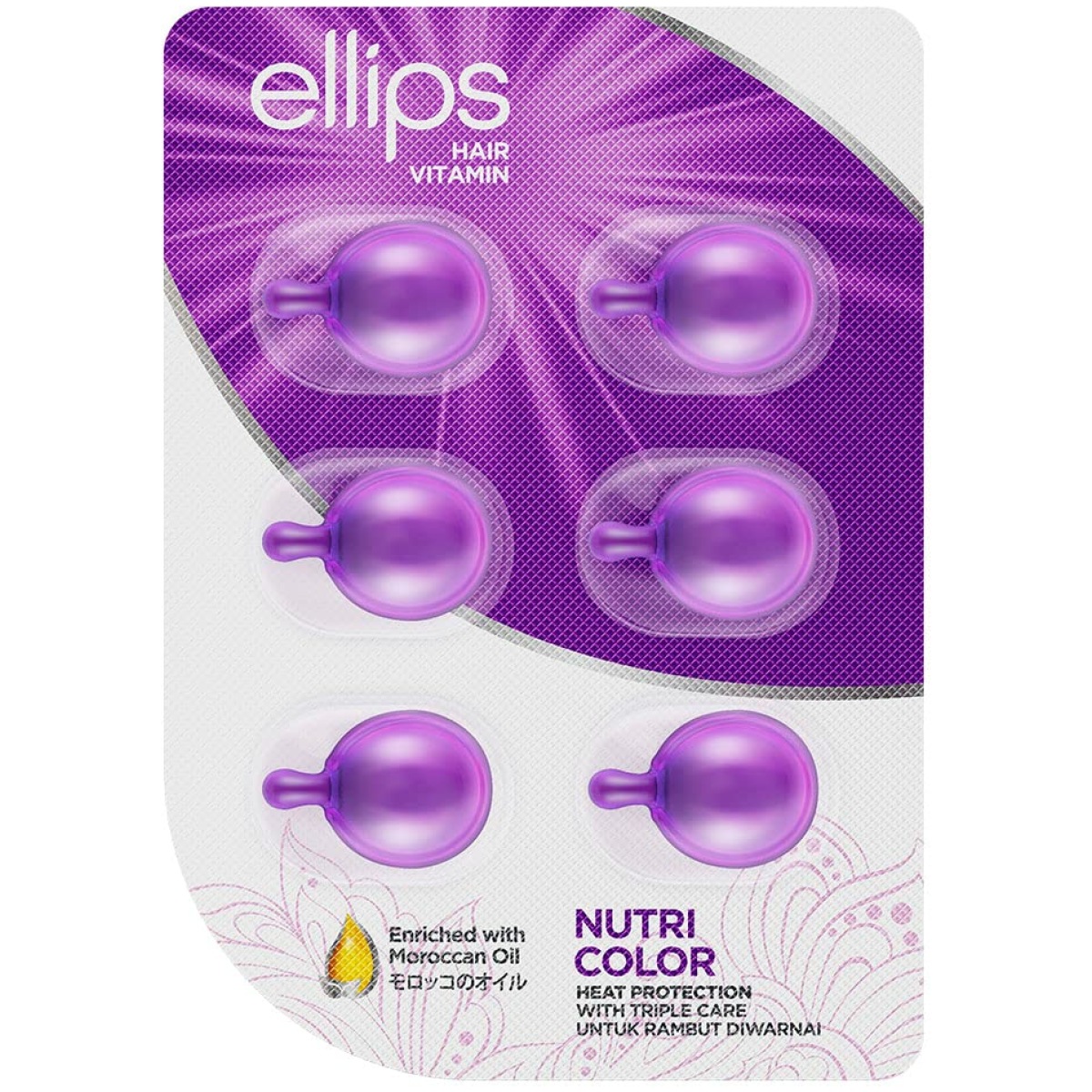 Ellips Hair Vitamin Enriched with Moroccan Oil Twin Pack -6ml*2