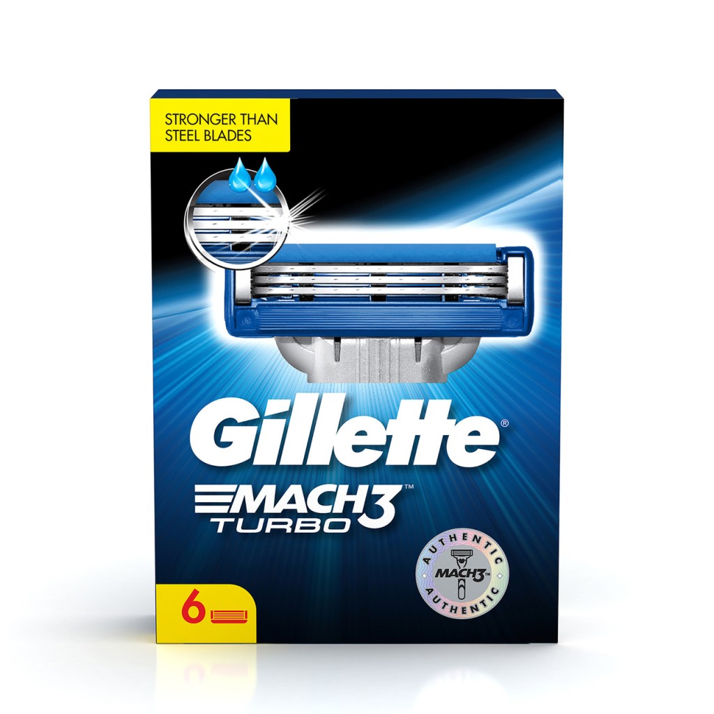 Gillette Mach Turbo 3 Shaving Blades Cartridges - Beauty Basket Beauty ...